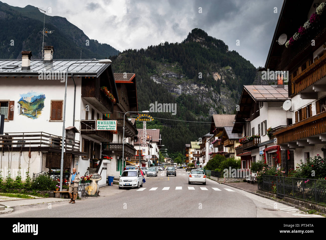 Europe, Italy, Alps, Dolomites, Mountains, Veneto, Belluno, Caprile ...