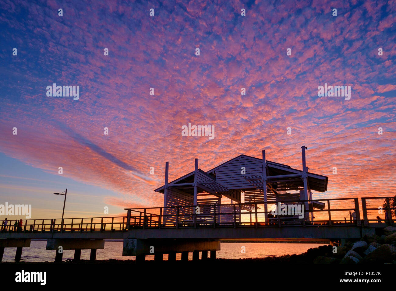 Woody point jetty sunset hi-res stock photography and images - Alamy