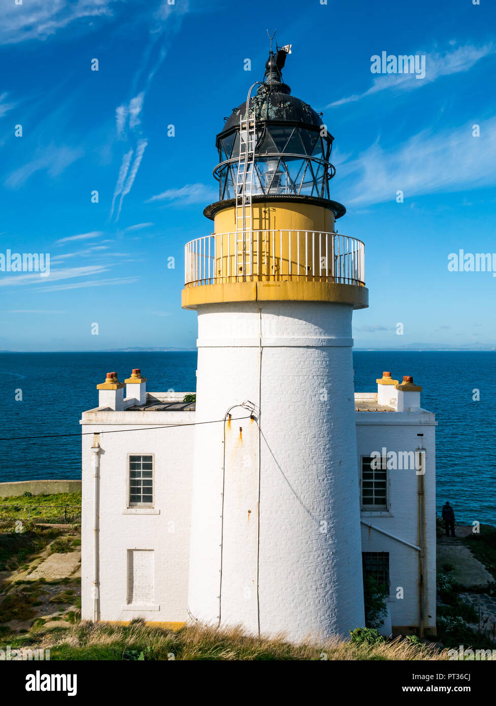 Fidra lighthouse, deactivated Stevenson lighthouse, Fidra Island, Firth ...