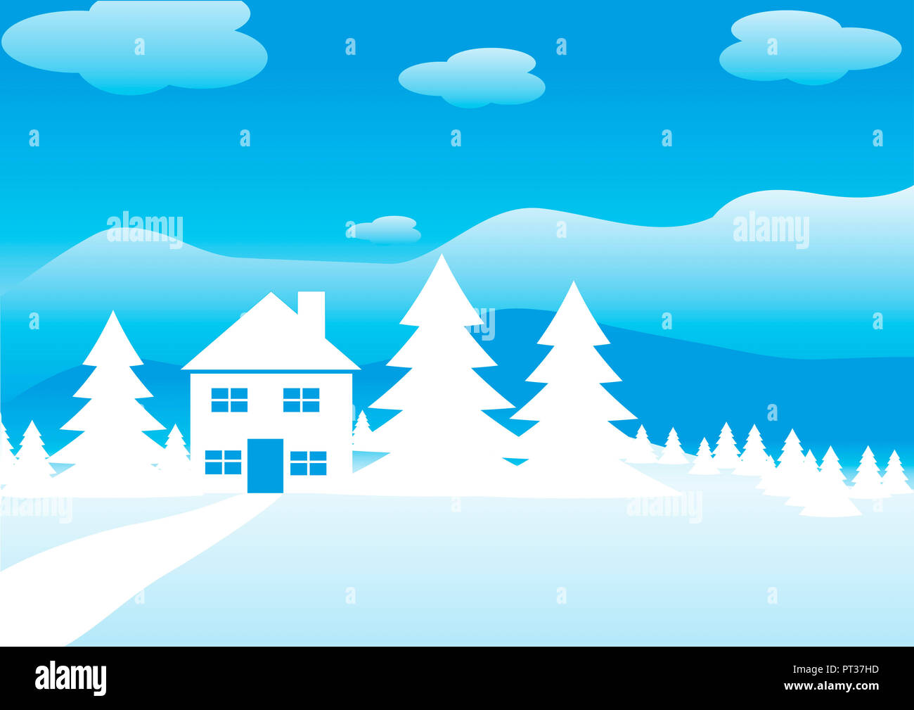 House silhouette hi-res stock photography and images - Alamy