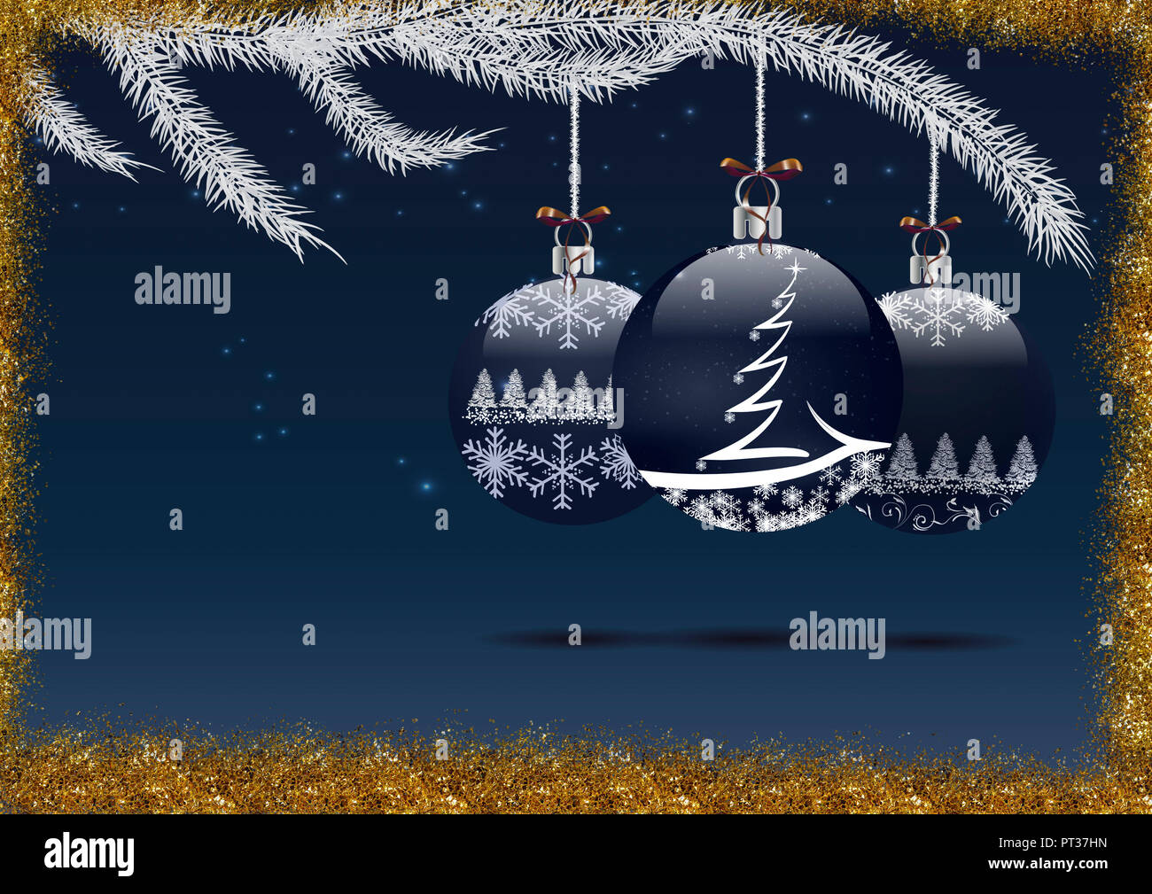 Christmas balls, christmas, illustration Stock Photo - Alamy
