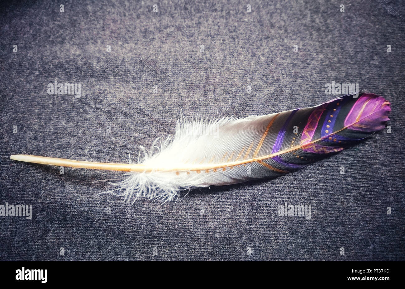 Feather, painted, pattern Stock Photo - Alamy