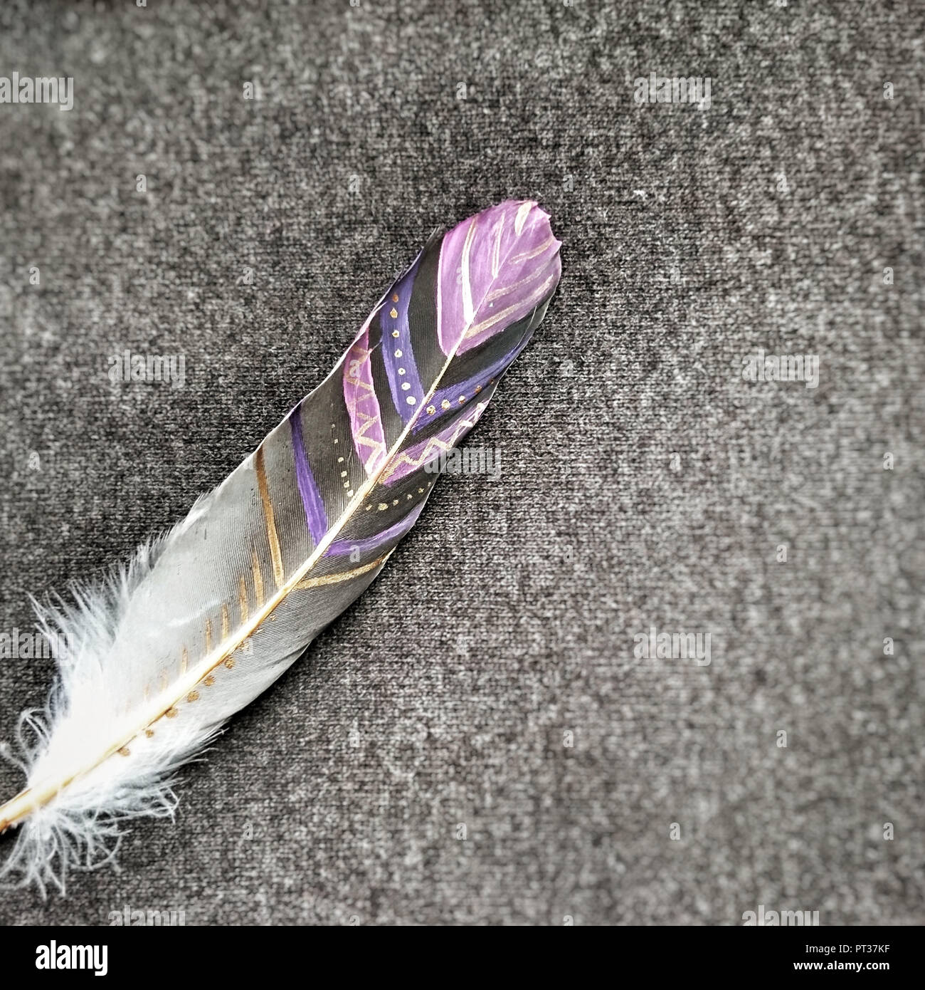 Feather, painted, pattern Stock Photo - Alamy