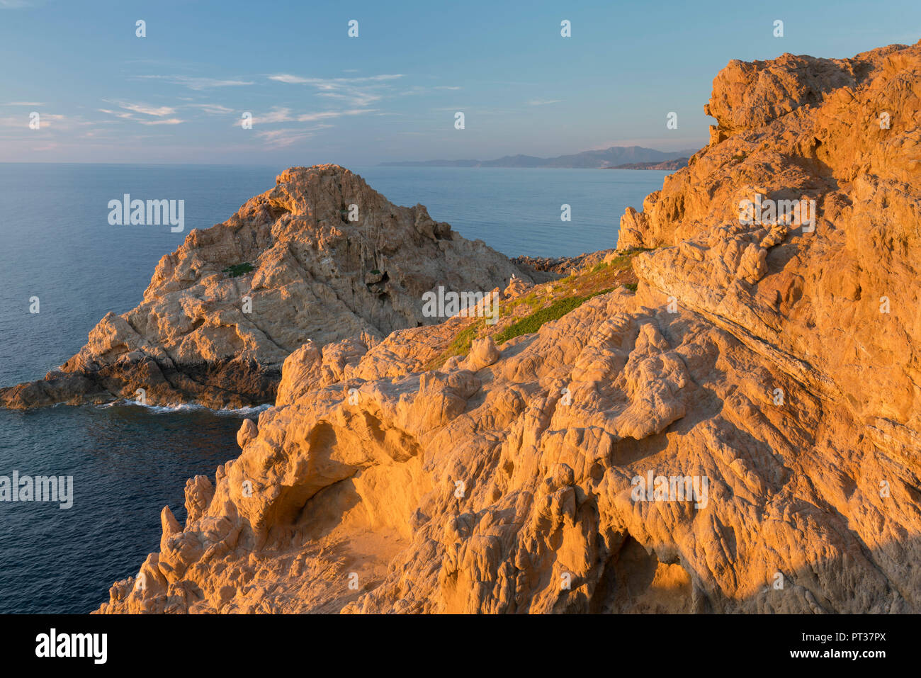 Rocky coast at L'Ile Rousse, Corsica, France Stock Photo - Alamy