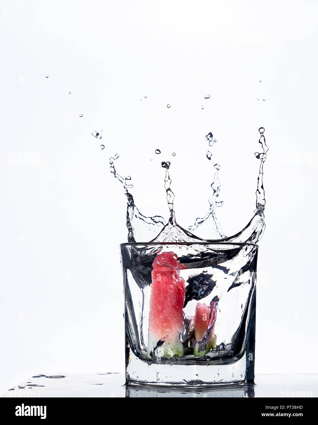 Watermelon in a water glass hi-res stock photography and images - Alamy