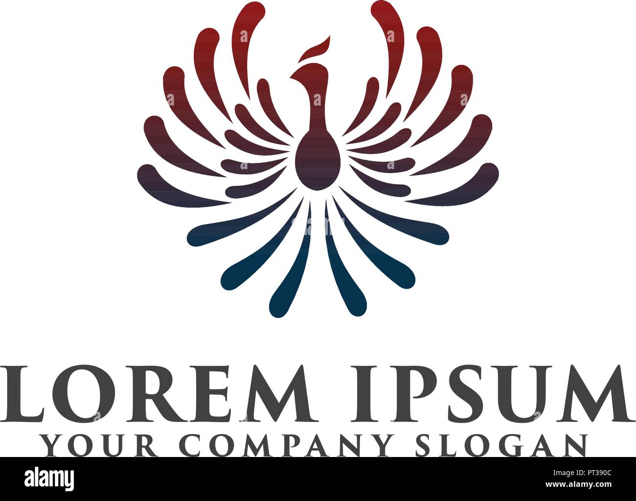 phoenix logo design concept template Stock Vector Image & Art - Alamy