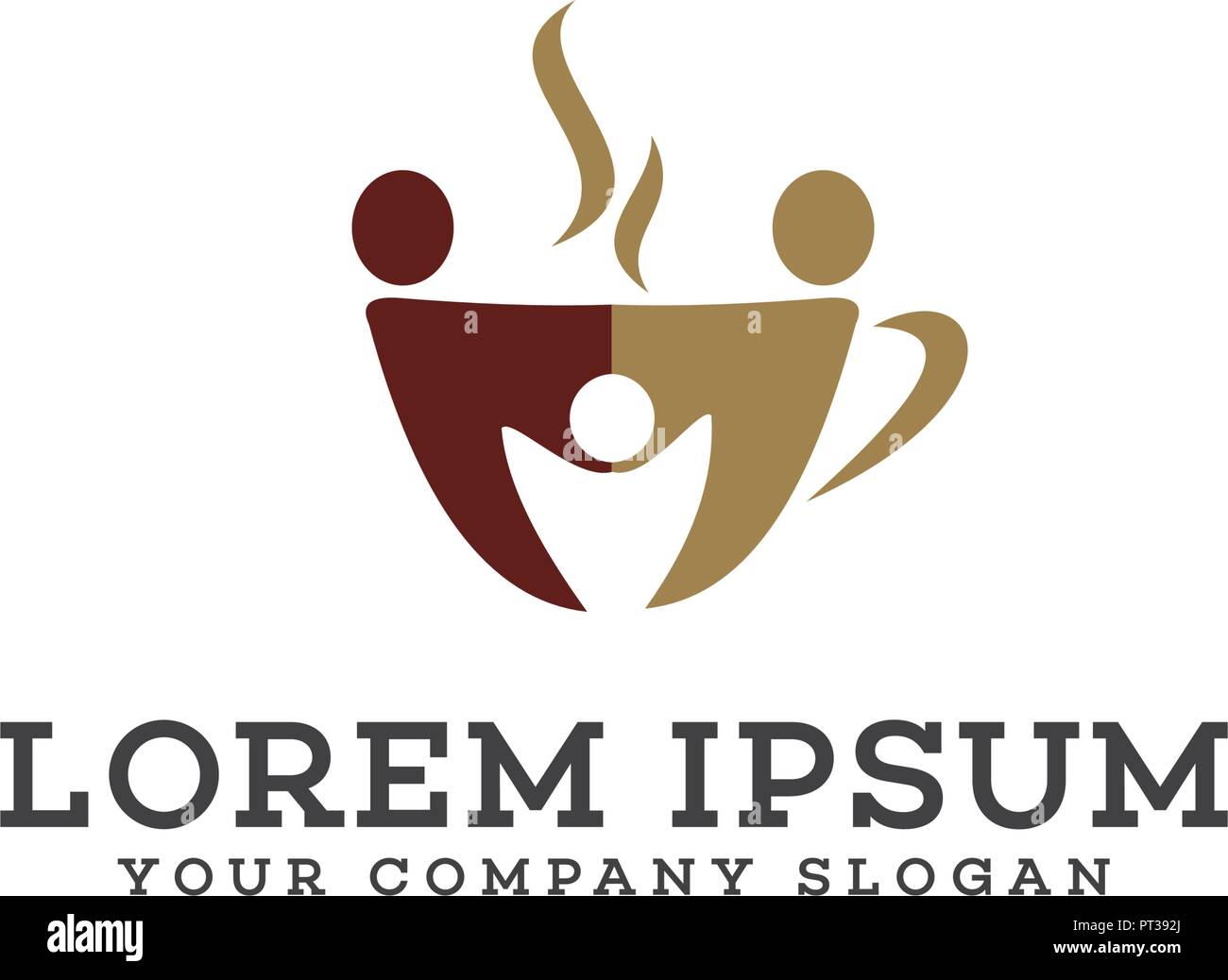 Coffee people logo design concept template Stock Vector Image & Art - Alamy Coffee people logo design concept template Stock Vector Image & Art - Alamy