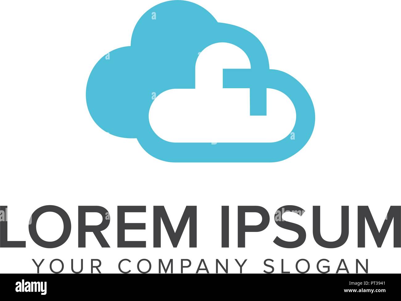 cloud technology logo design concept design concept template Stock ...