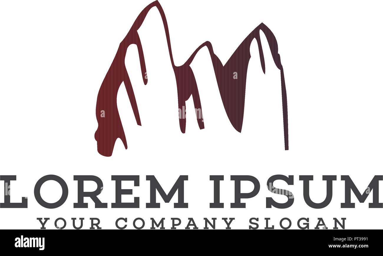 Hill logo design concept template Stock Vector Image & Art - Alamy