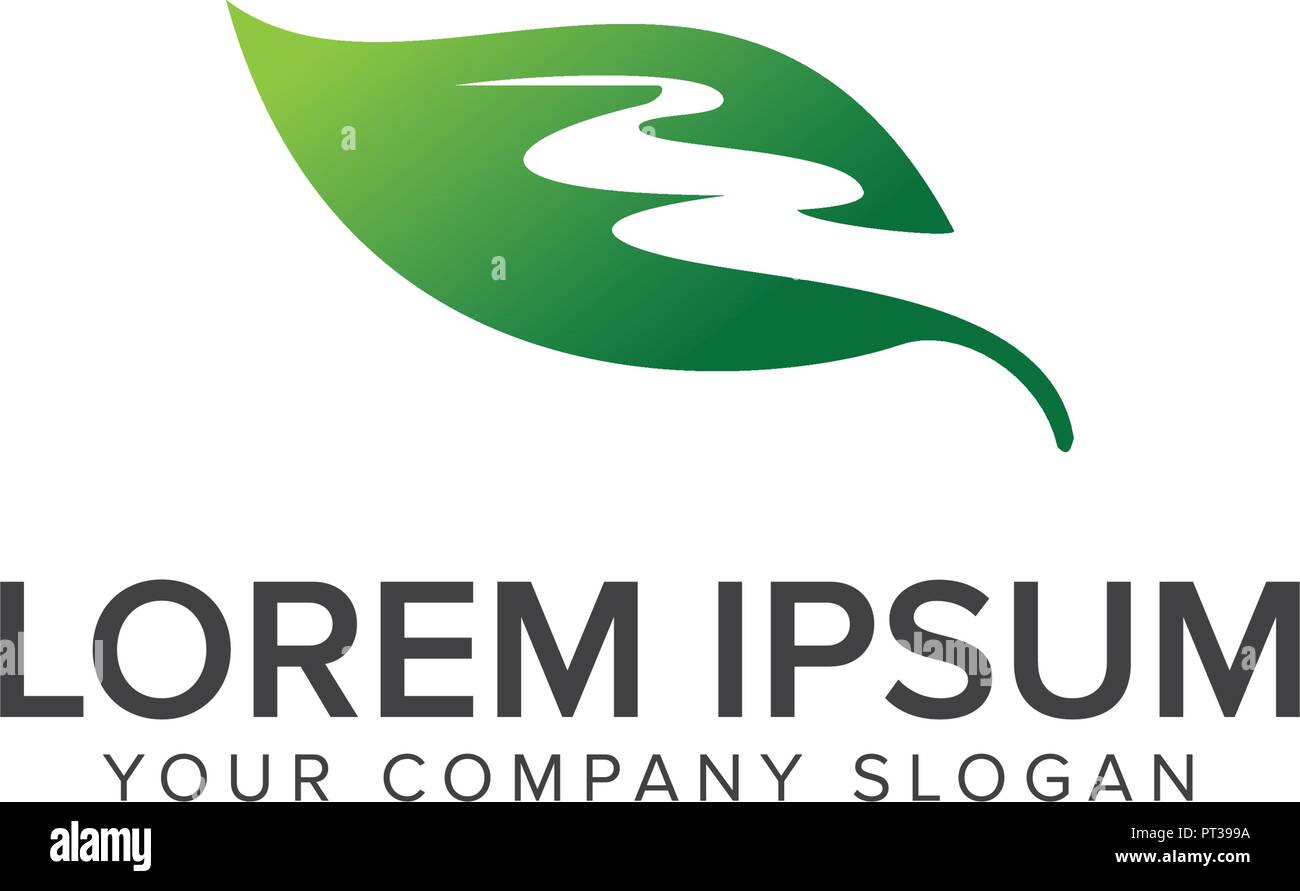 Green plant, road, concept Stock Vector Images - Alamy