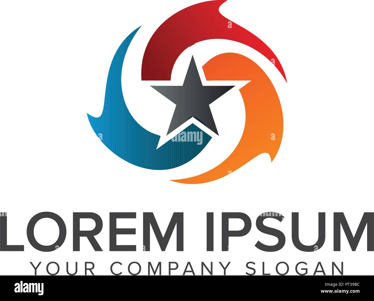 Vector graphic star logo with vibrant colors Stock Vector Image & Art ...