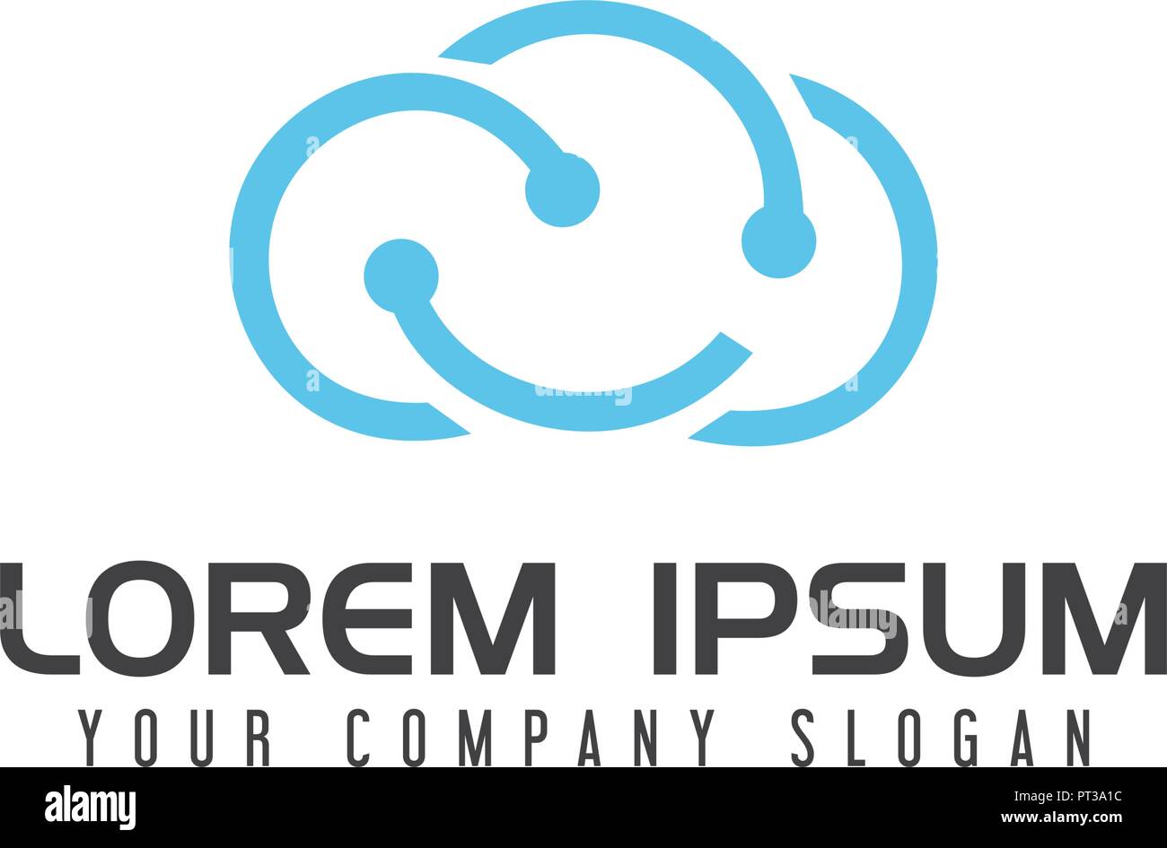 Smile cloud logo. technology design concept template Stock Vector Image ...