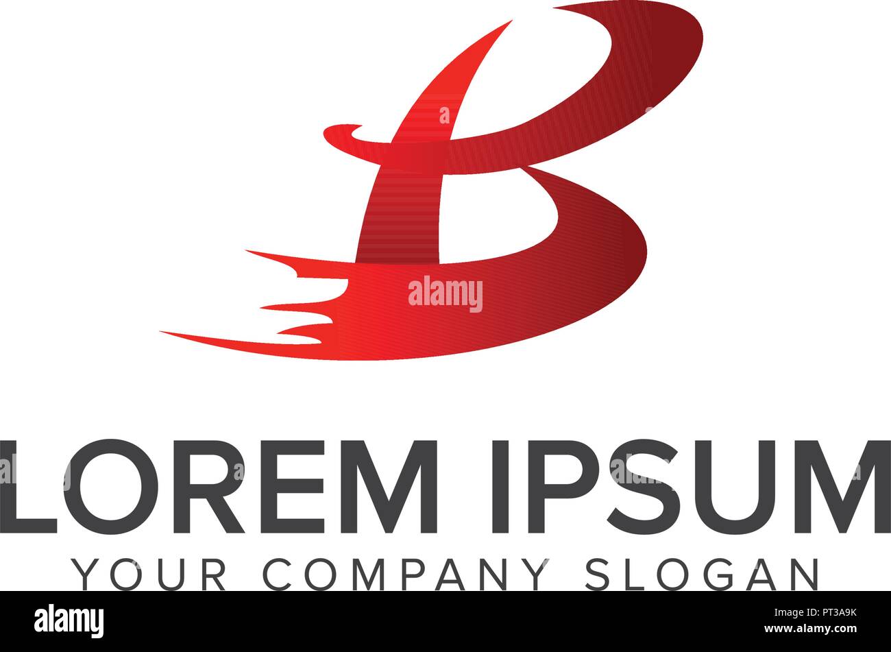 Letter B logo design concept template Stock Vector Image & Art - Alamy