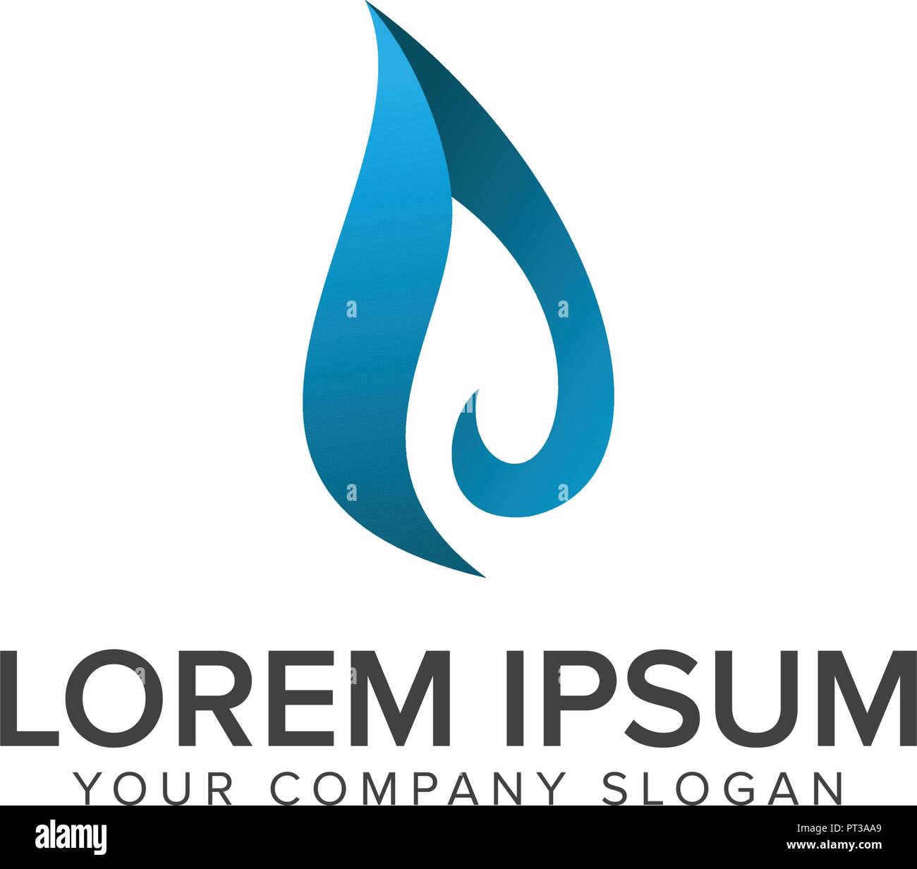 Liquid water drop logo design concept template Stock Vector Image & Art ...