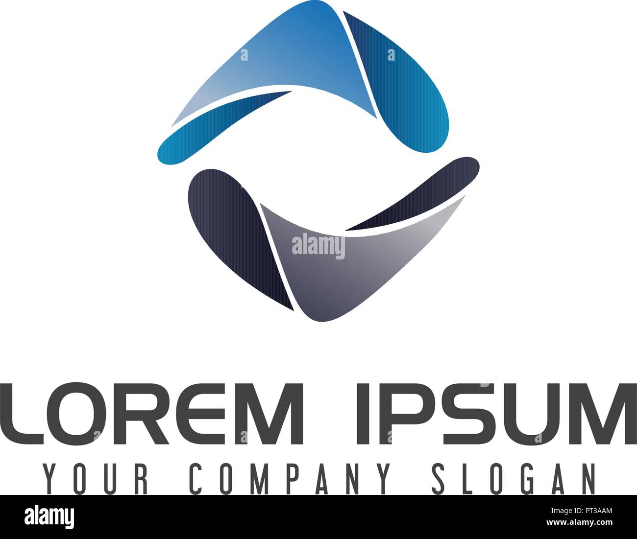 abstract Technology logo design concept template Stock Vector Image ...