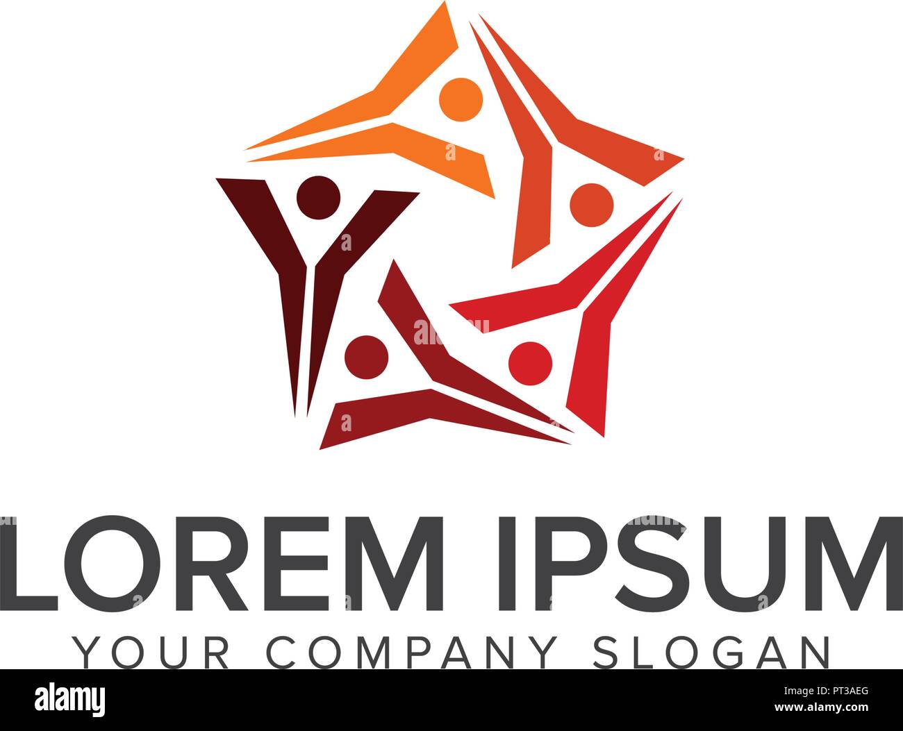 Star Business and Consulting people with star logo design concept ...