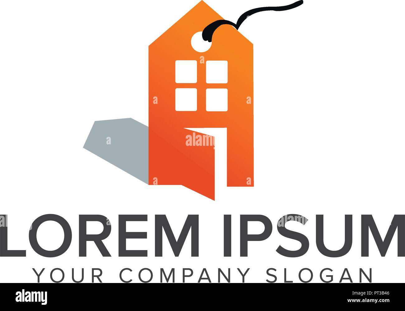 Real estate label sale logo design concept template Stock Vector Image ...