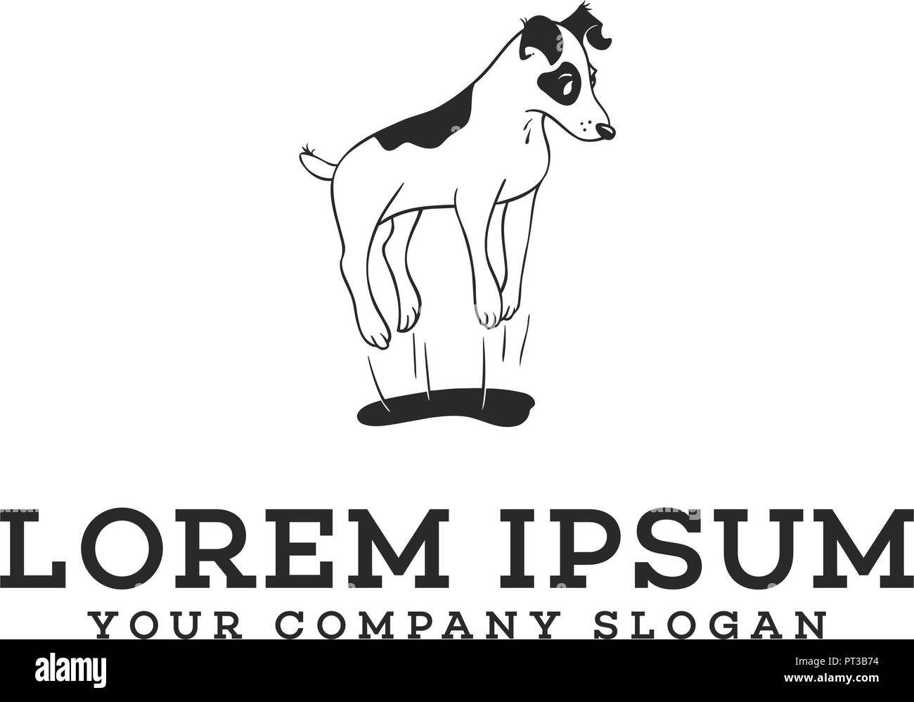 Dog pets concept logo Stock Vector Images - Alamy