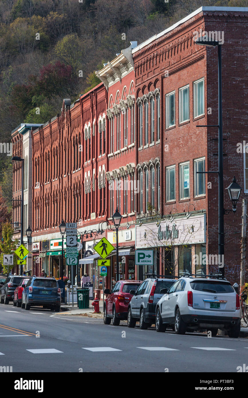USA, New England, Vermont, Montpelier, Main Street Stock Photo - Alamy
