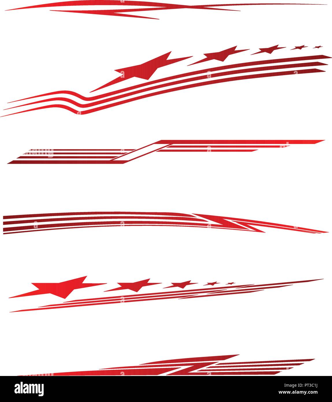 Car, Motorcycle Racing Vehicle Graphics, Vinyls & Decals Stock Vector ...