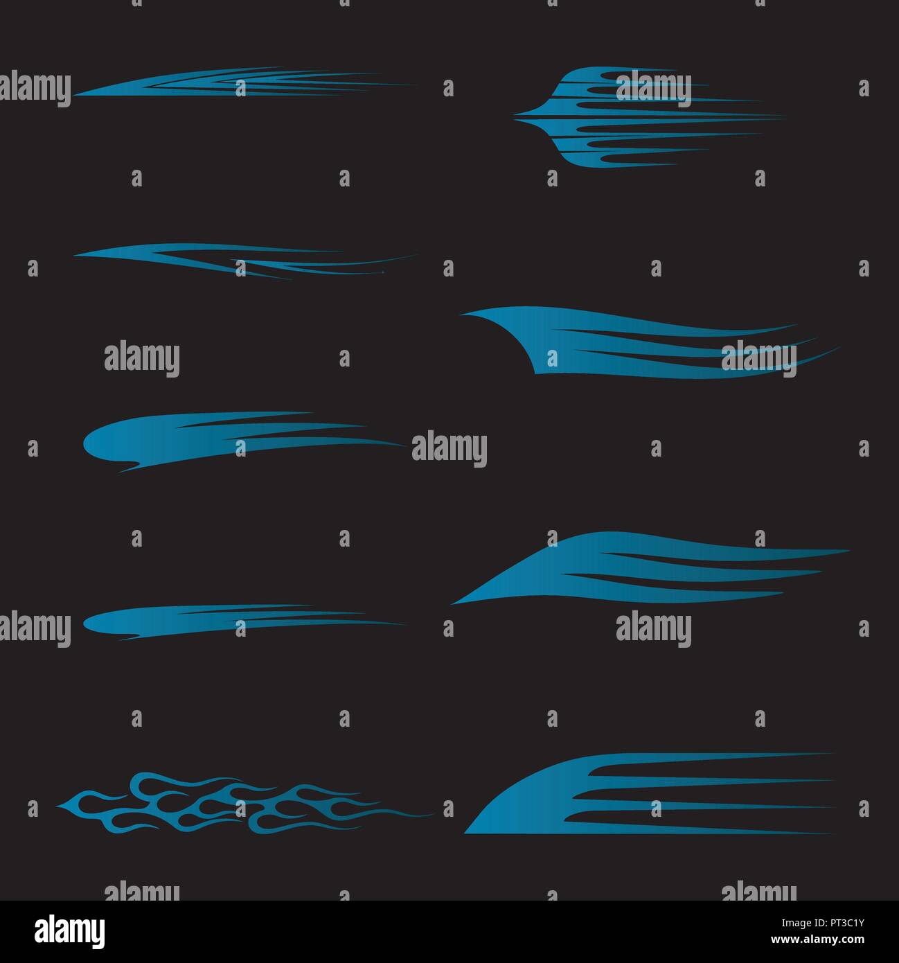 Car, Motorcycle Racing Vehicle Graphics, Vinyls & Decals Stock Vector ...