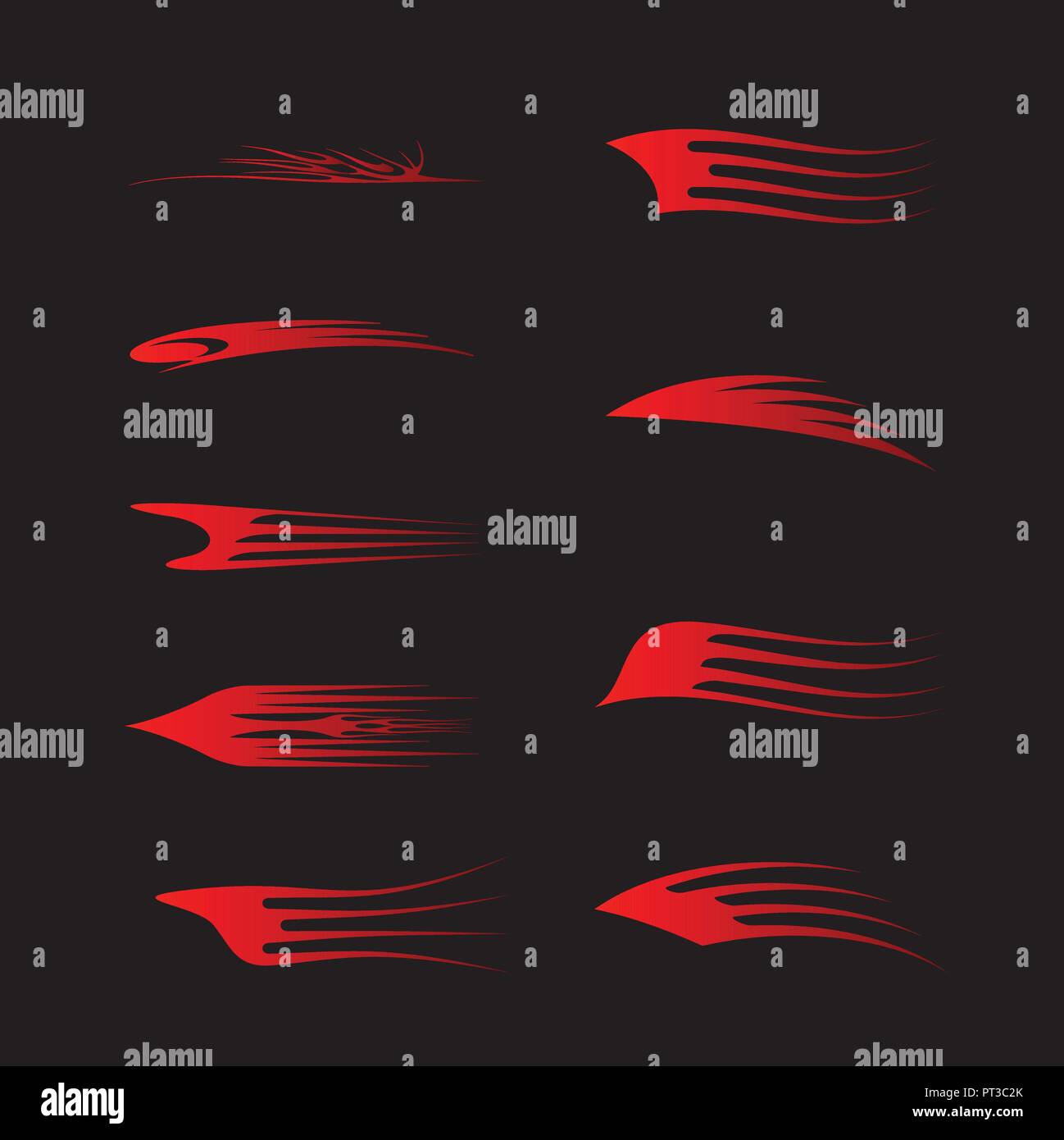 Car, Motorcycle Racing Vehicle Graphics, Vinyls & Decals Stock Vector ...