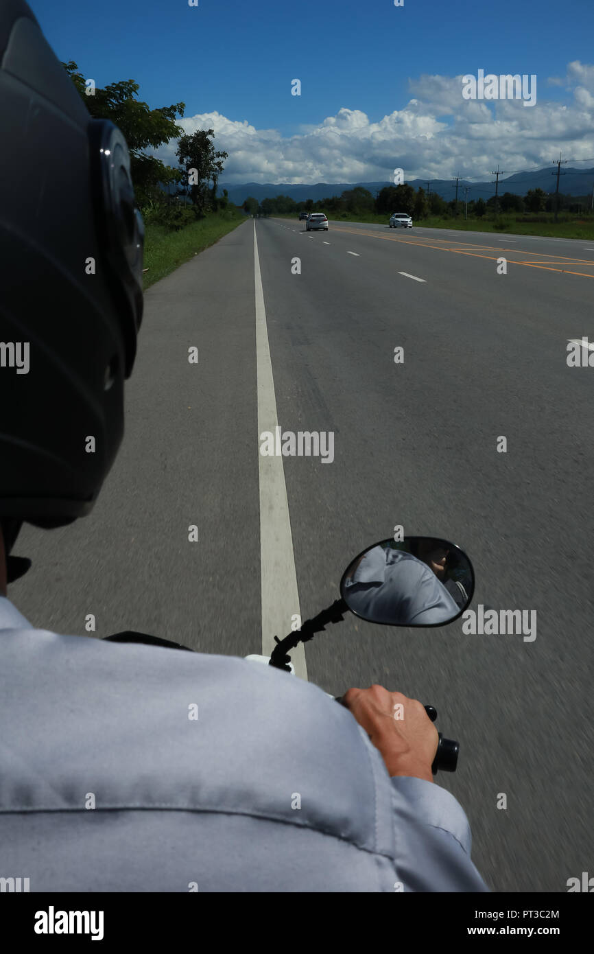 Back of a motorbike hi-res stock photography and images - Alamy