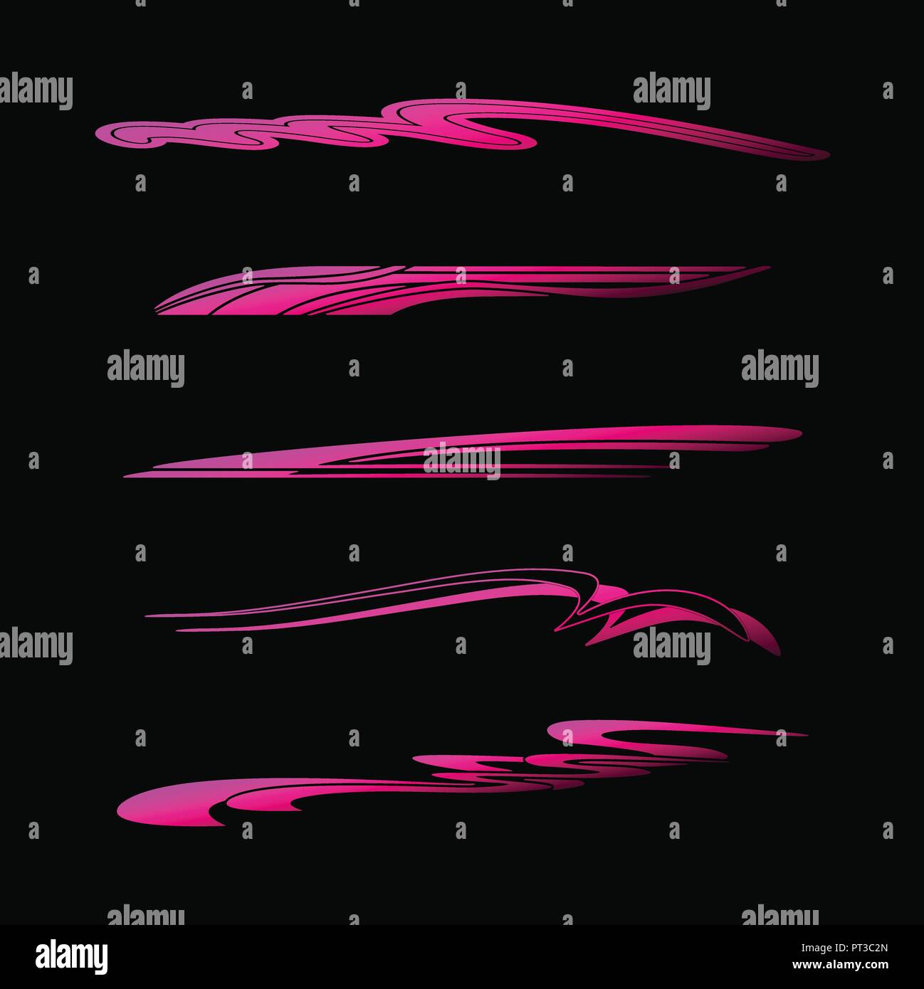 Car, Motorcycle Racing Vehicle Graphics, Vinyls & Decals Stock Vector ...