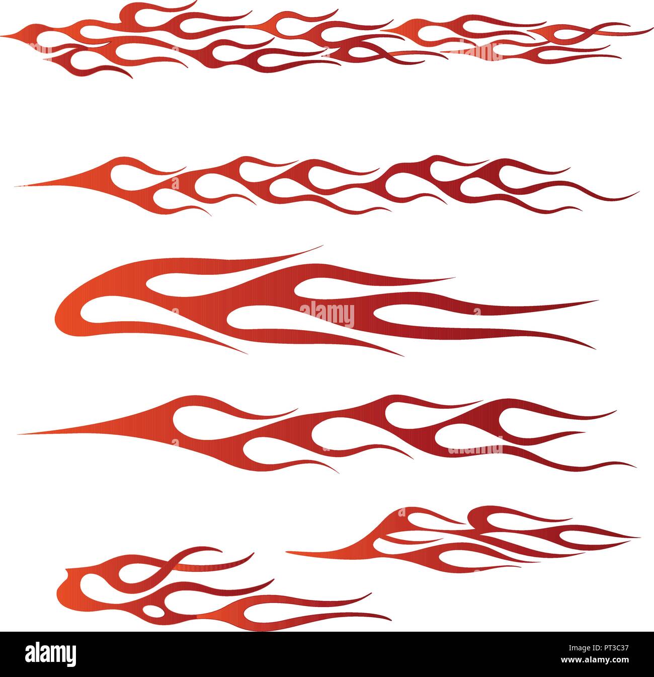 tribal vehicle graphic, flame vehicle graphic wrap design Stock Vector ...