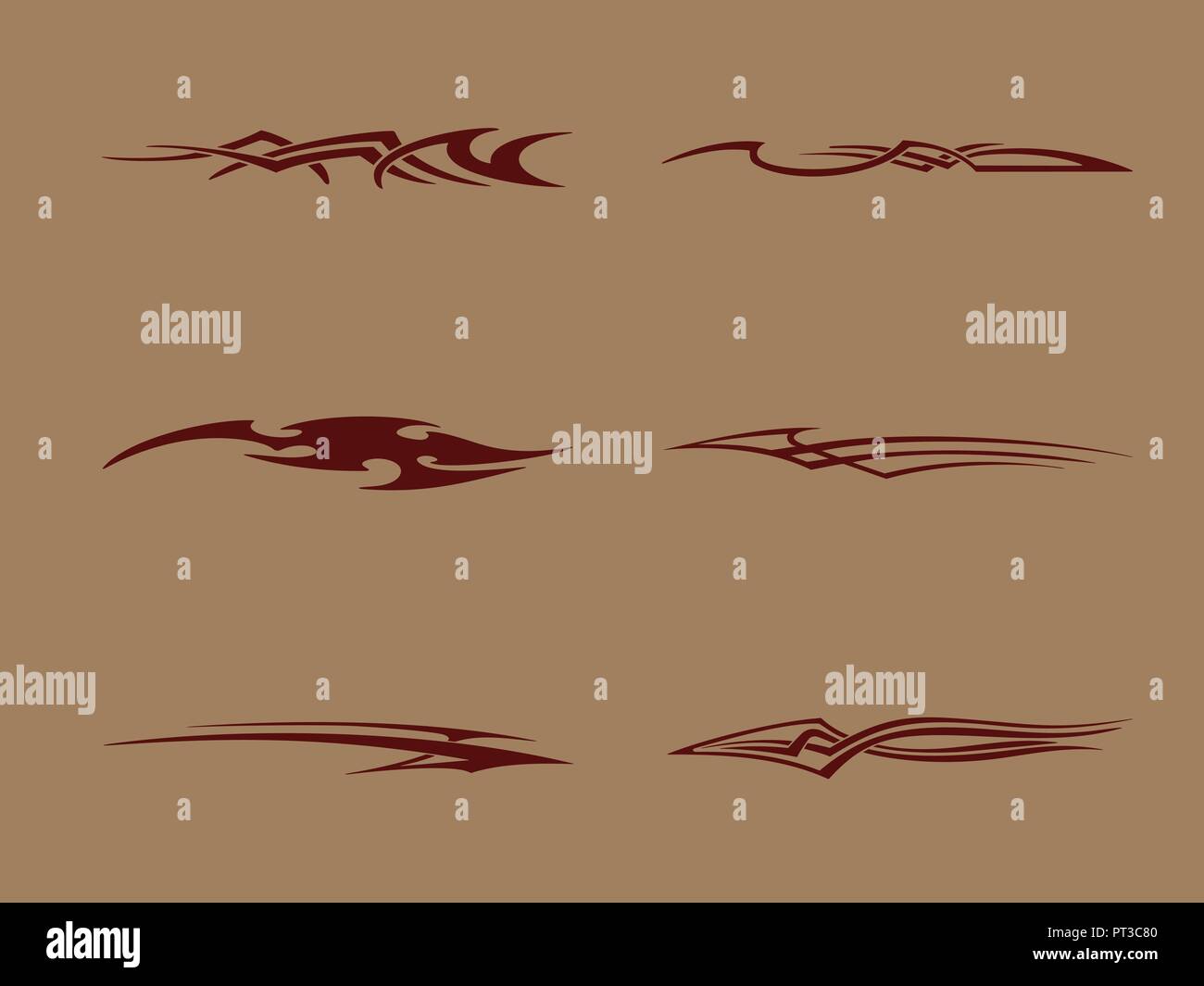 Car, Motorcycle Racing Vehicle Graphics, tribal Vinyls & Decals Stock ...