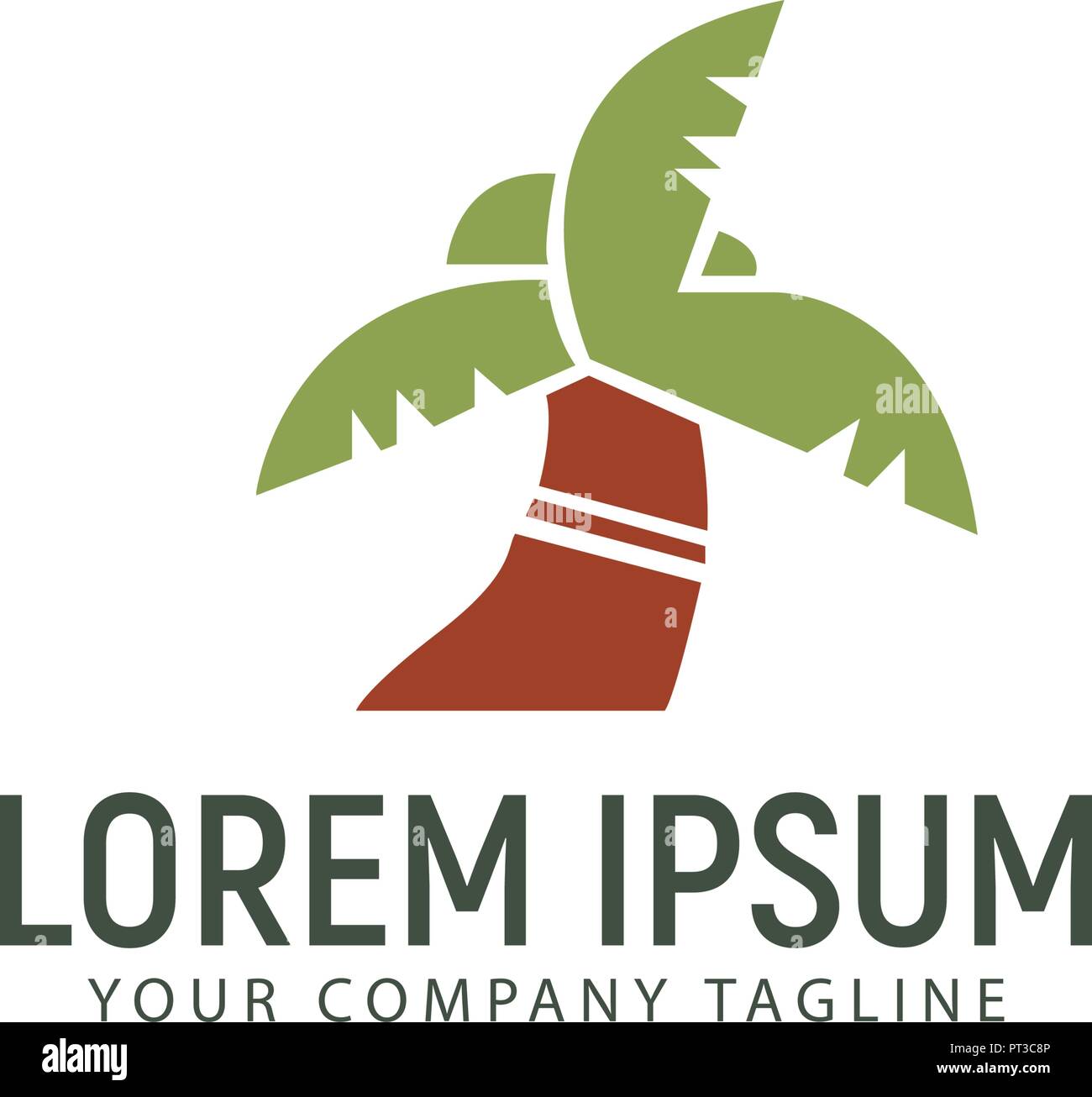 palm logo design concept template Stock Vector Image & Art - Alamy