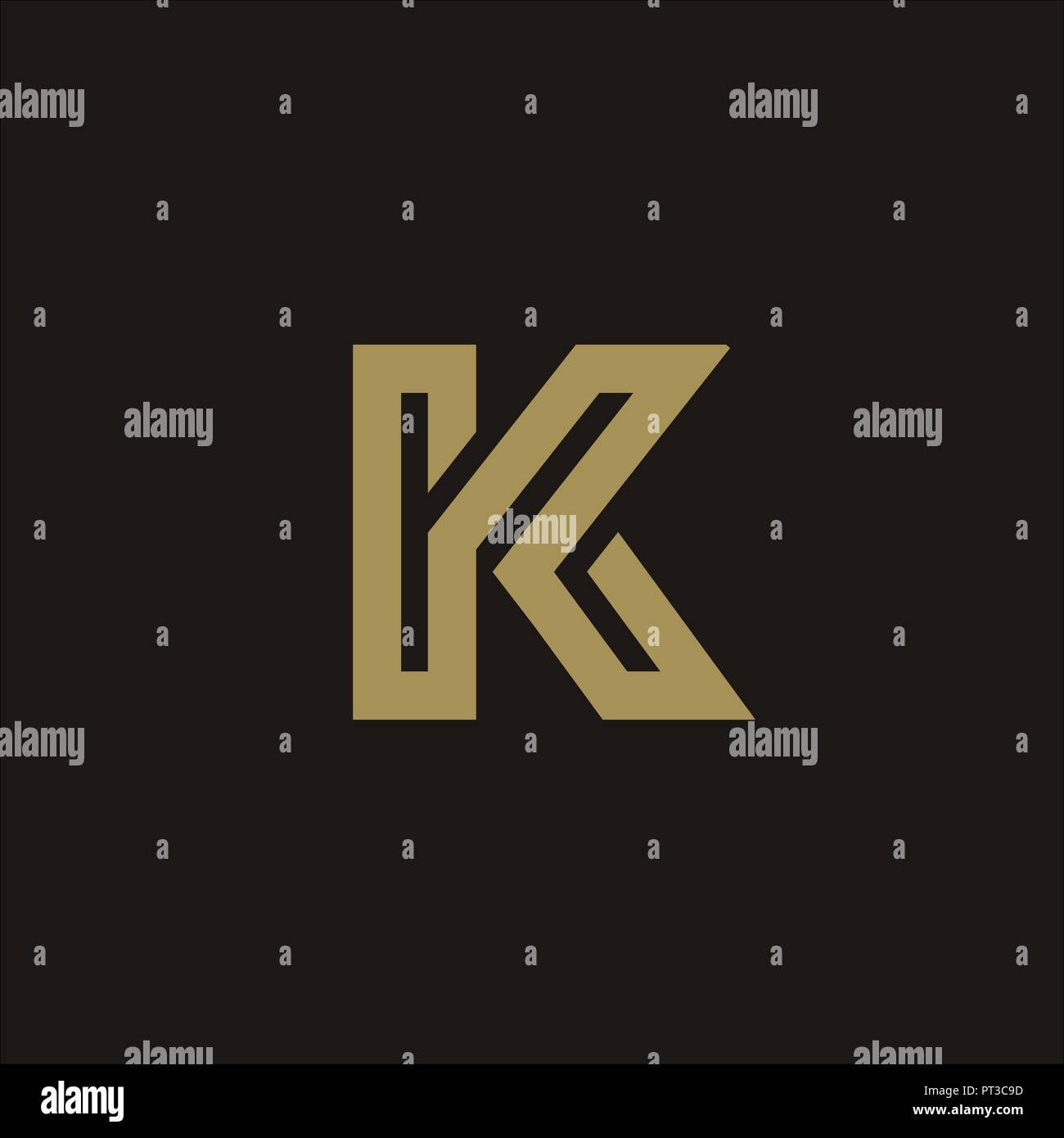 Luxury Letter K Logo design concept template Stock Vector Image & Art ...