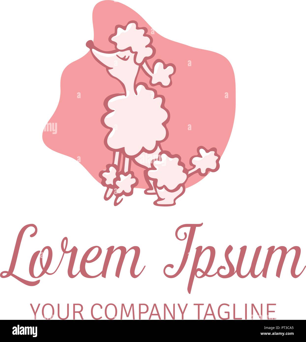 cute dog logo. pet care, pet shop design concept template Stock Vector ...