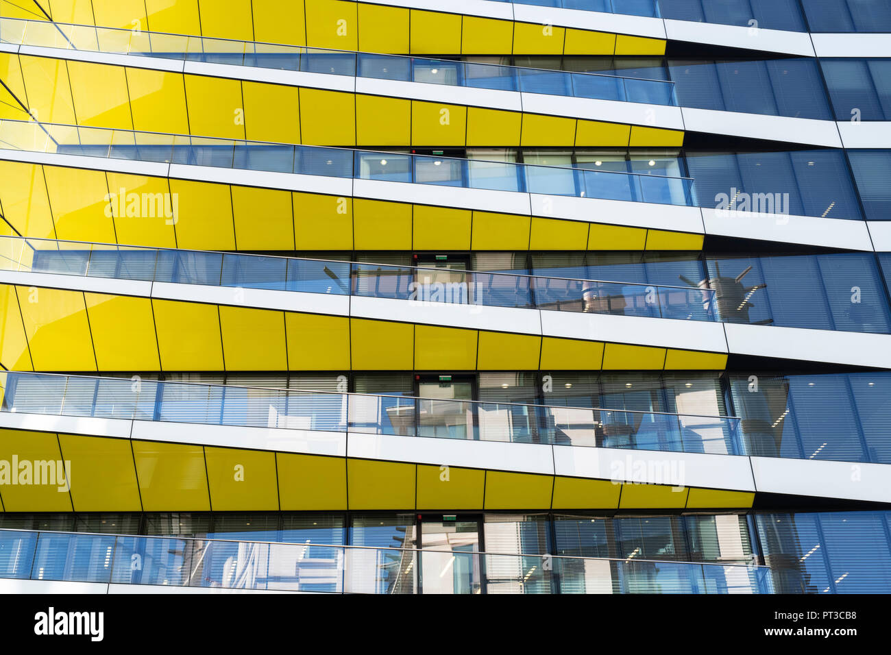 Riverbank House building abstract. Upper Thames street. London, England ...