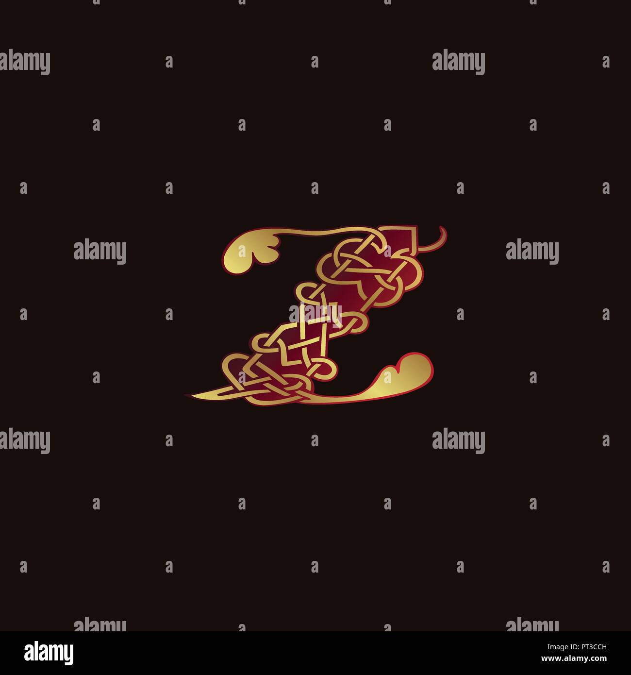luxury letter Z Decoration Logo design concept template Stock Vector ...