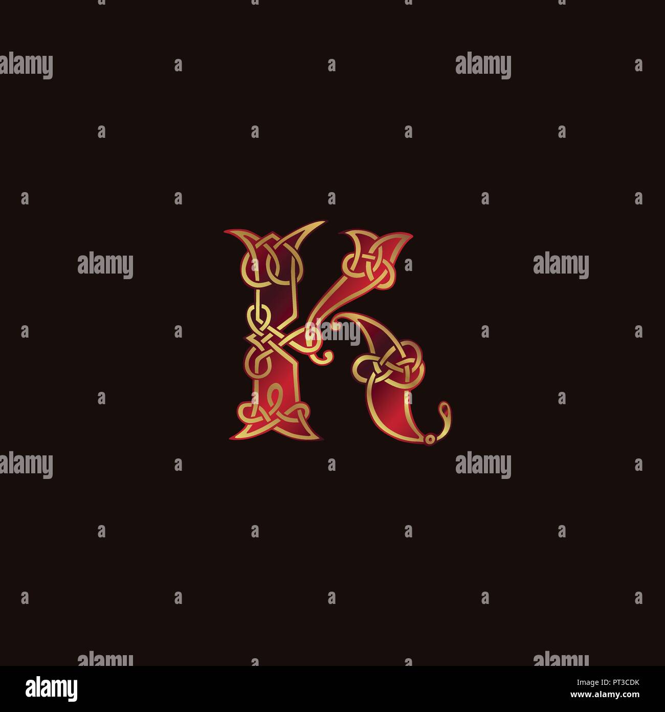 Letter k badge logo hi-res stock photography and images - Alamy