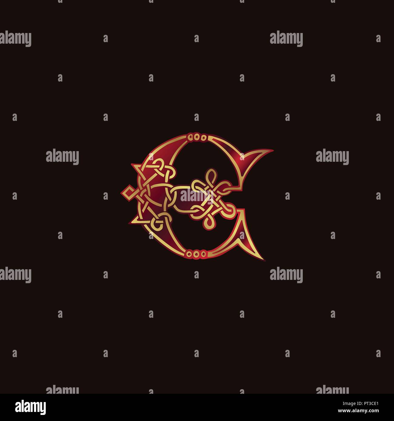 luxury letter E Decoration Logo design concept template Stock Vector ...