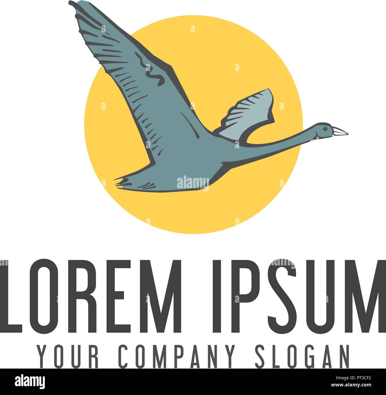 Goose outline Stock Vector Images - Alamy