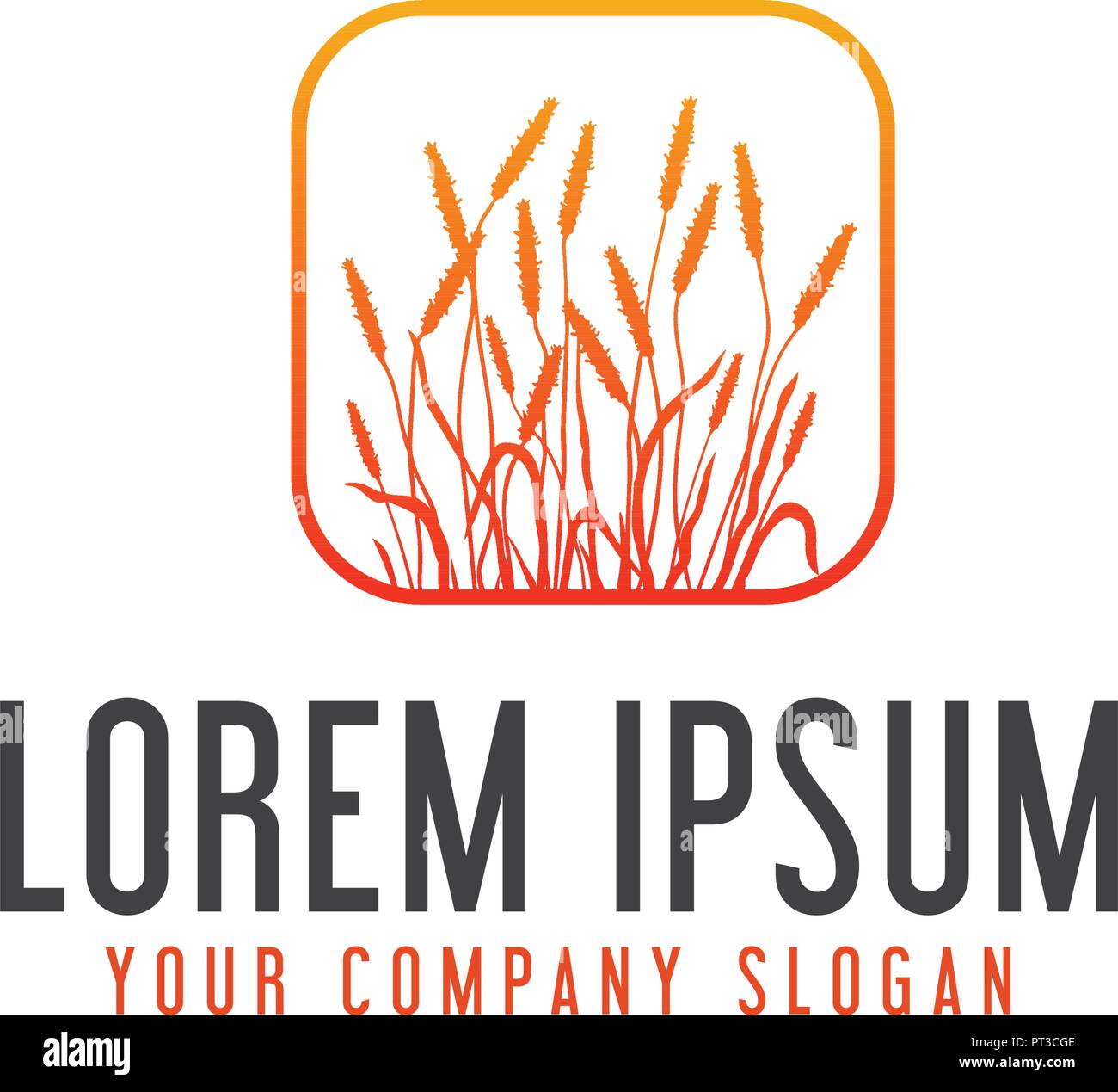 Grassland logo design concept template Stock Vector Image & Art - Alamy