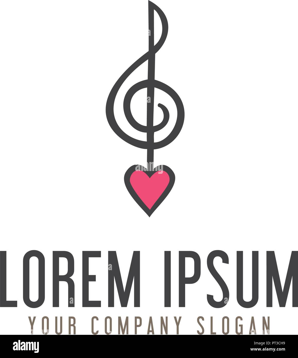 love music note logo design concept template Stock Vector Image & Art ...