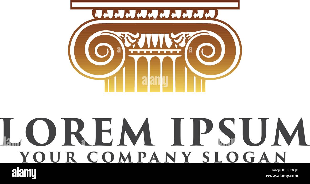 Attorney law logo design Stock Vector Images - Alamy