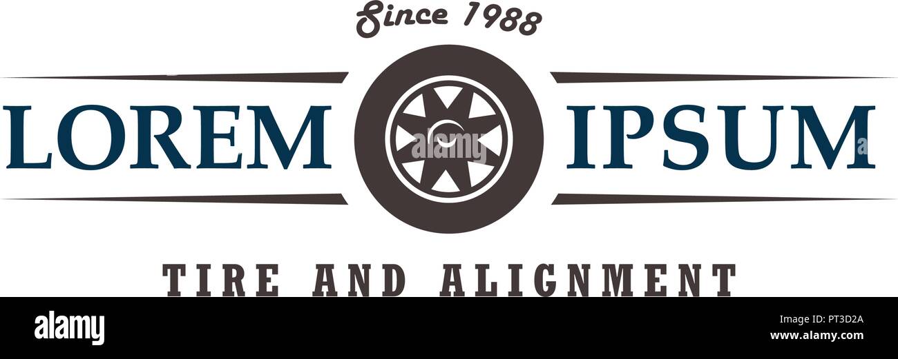 auto tire logo design concept template Stock Vector Image & Art - Alamy