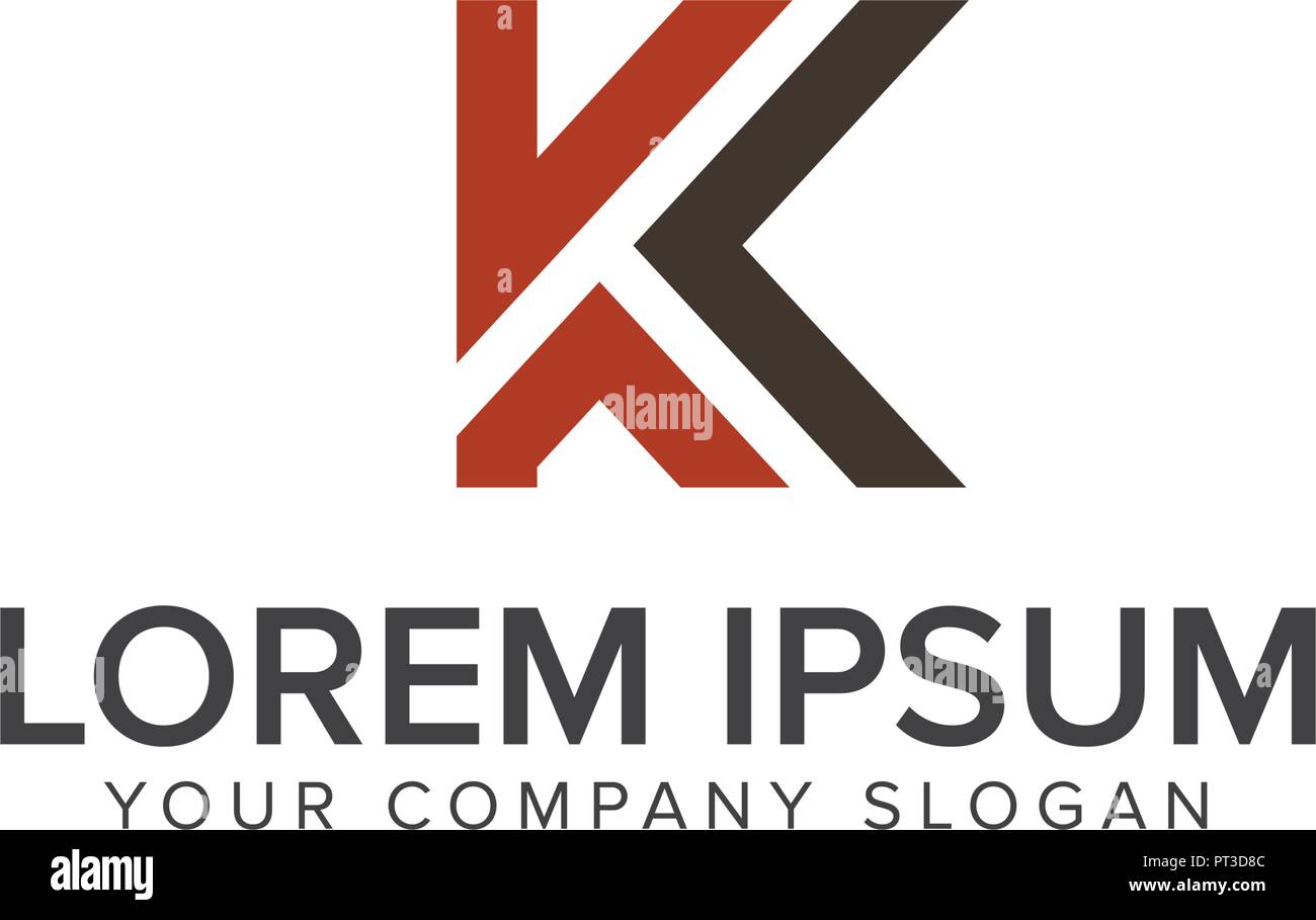 Letter K logo design concept template Stock Vector Image & Art - Alamy