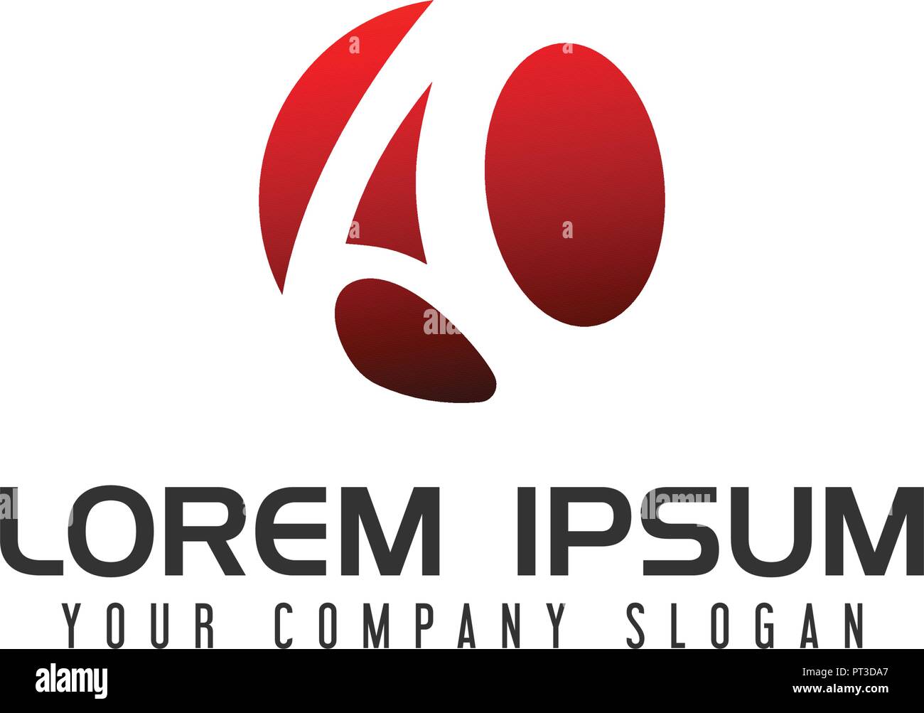 letter A circle Logo. design concept template Stock Vector Image & Art ...