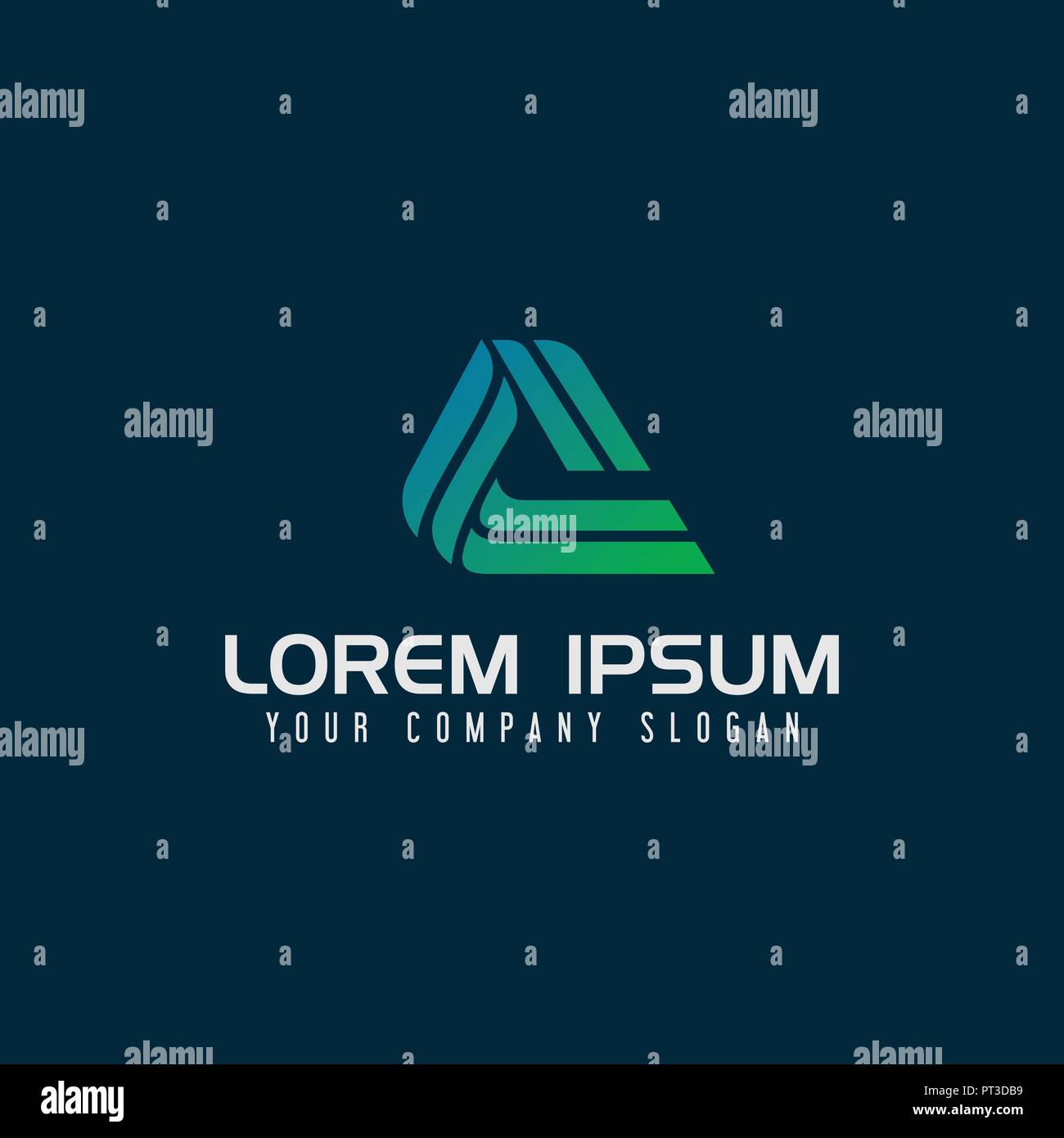 Modern letter A technology Logo design concept template Stock Vector ...