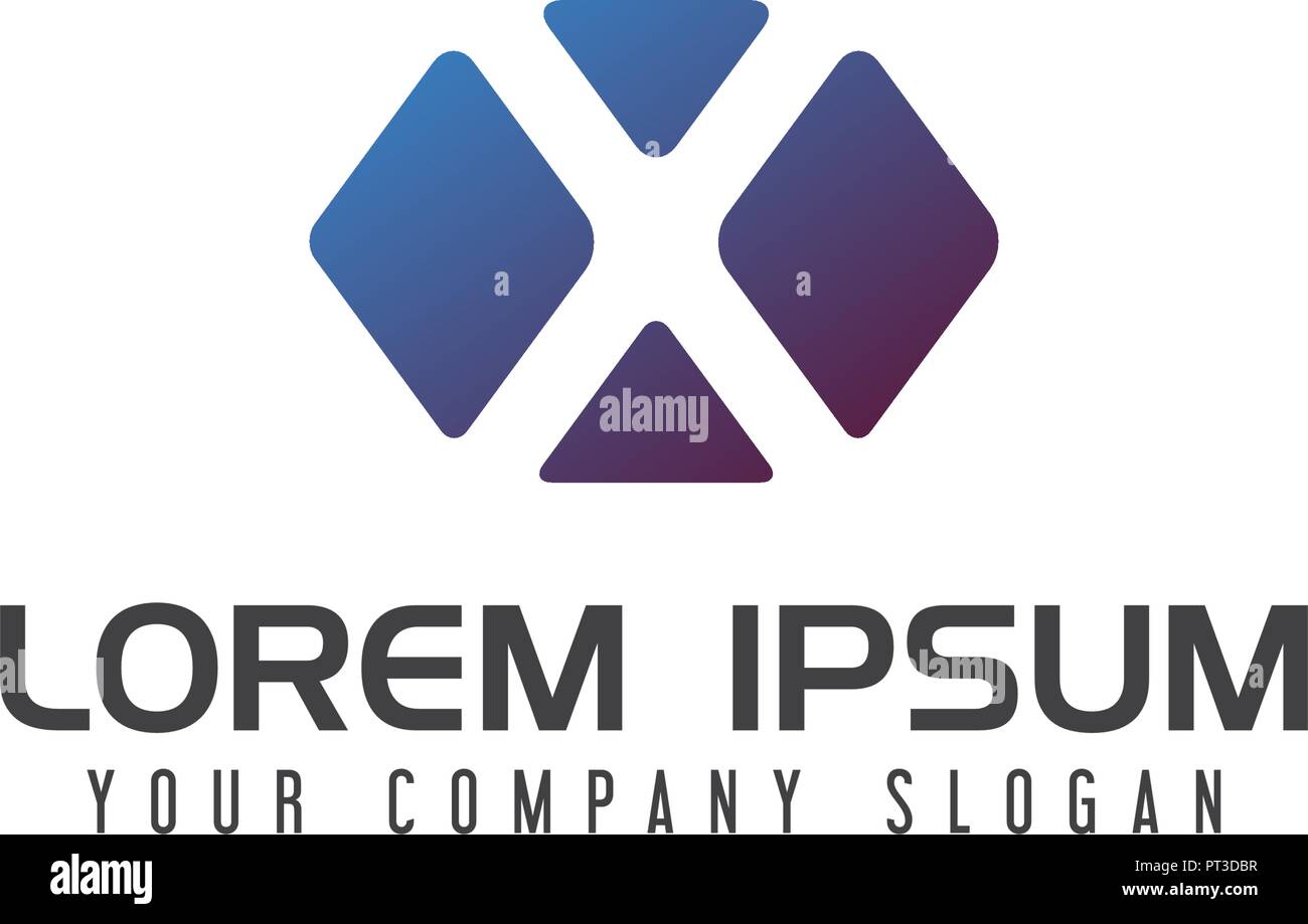 letter x media design concept template Stock Vector Image & Art - Alamy