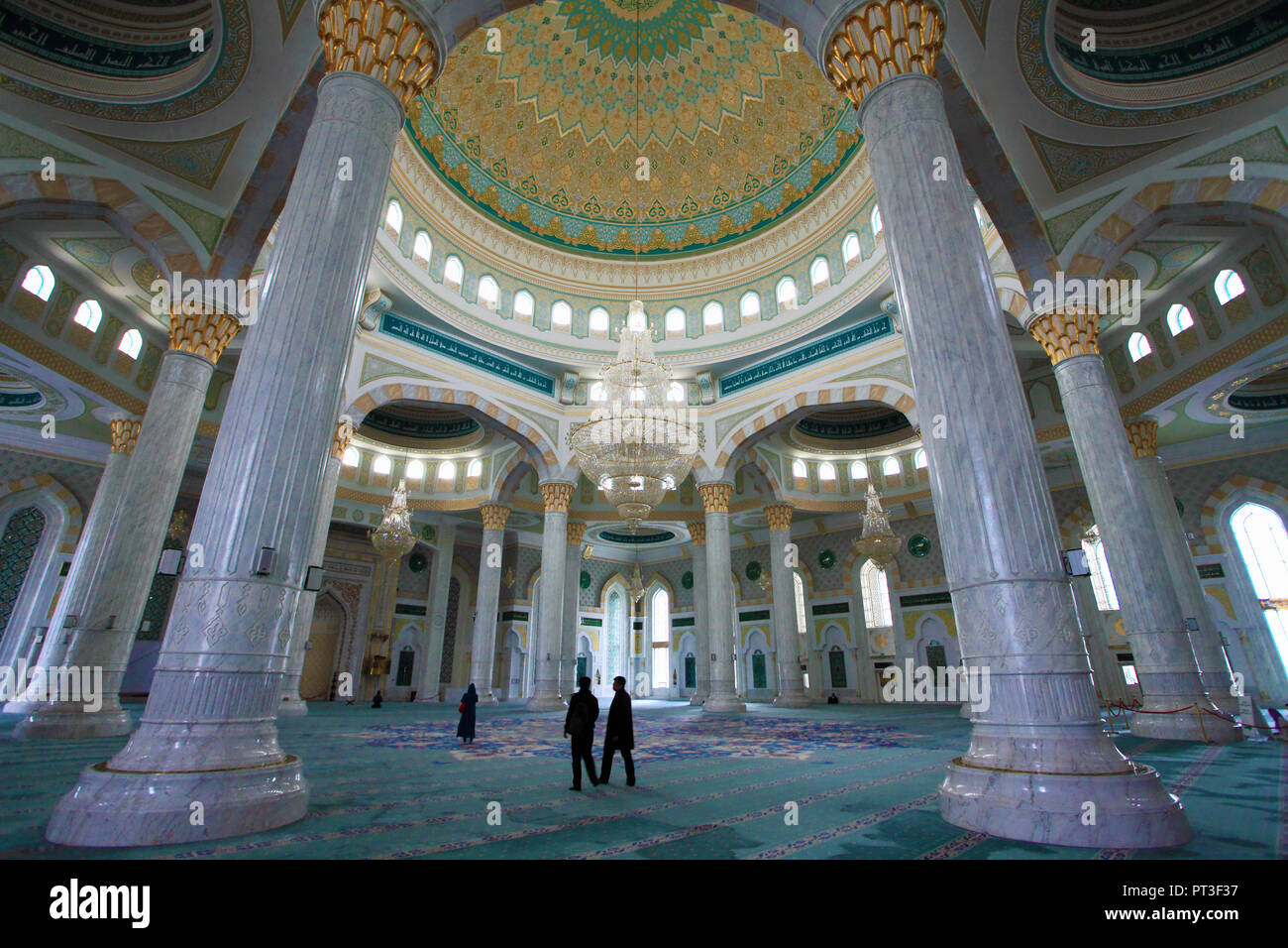 Kazakhstan; Astana; Hazrat Sultan Mosque, interior Stock Photo - Alamy