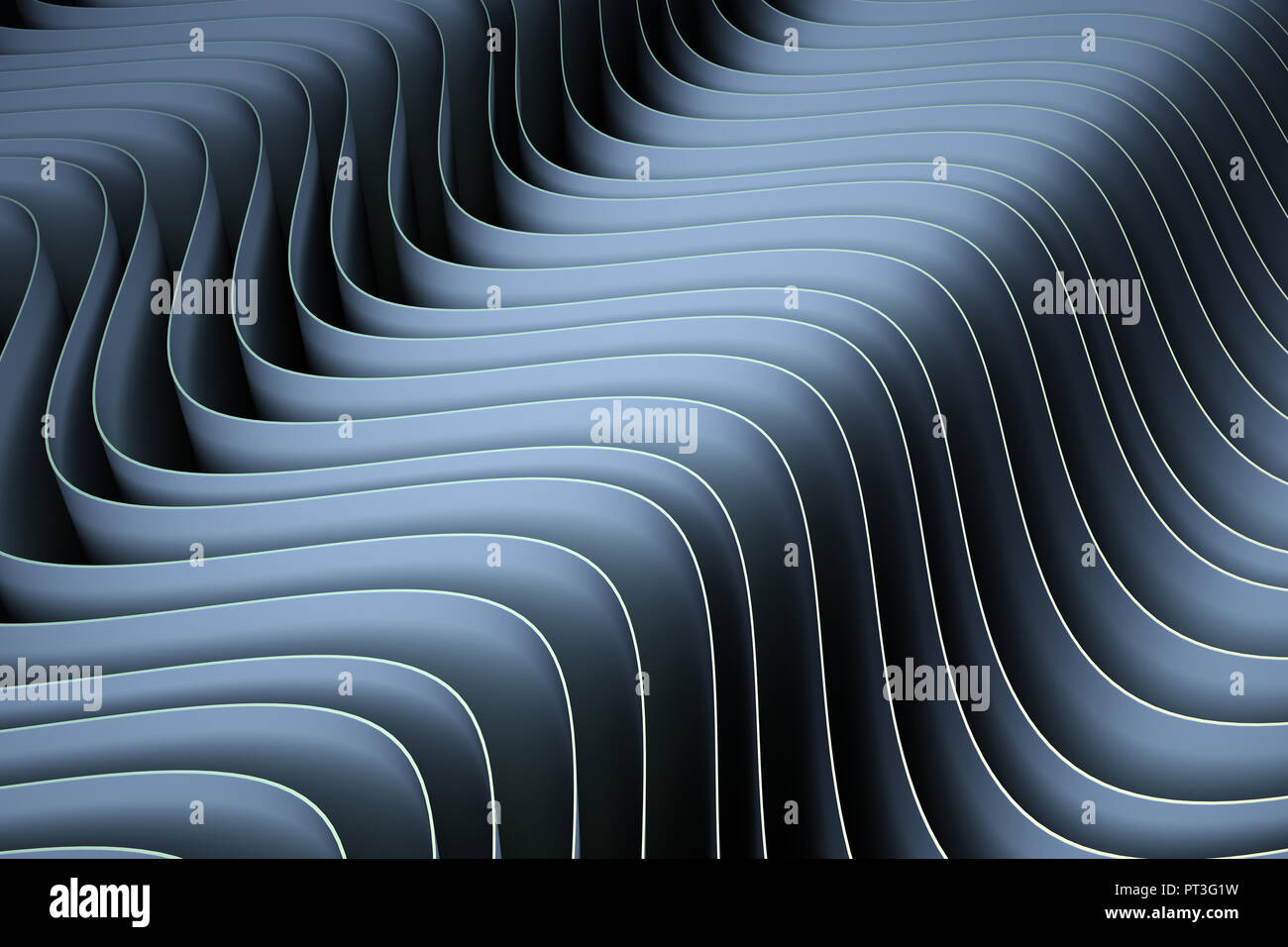 Blue overlap lines hi-res stock photography and images - Alamy