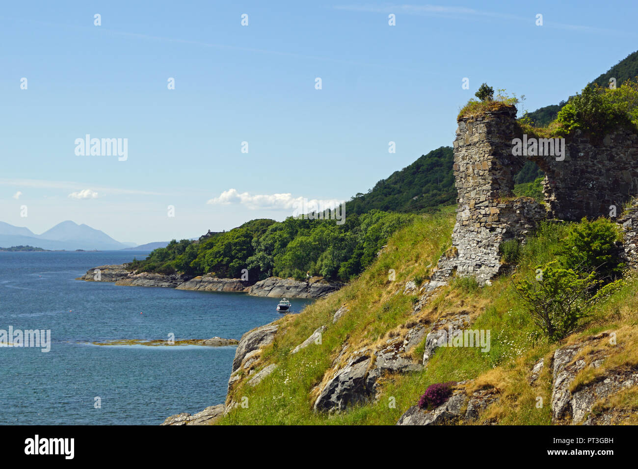 Strome Castle is the ruin of a lowland castle on the banks of Loch ...