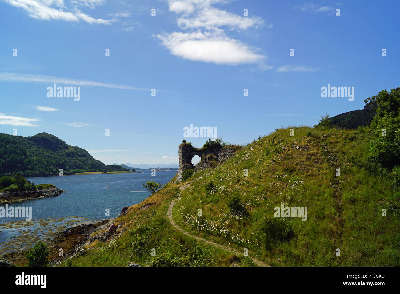 Strome Castle is the ruin of a lowland castle on the banks of Loch ...